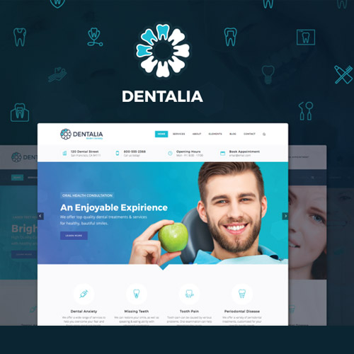 Dentalia – Dentist & Medical WordPress Theme - WP Starter Pack