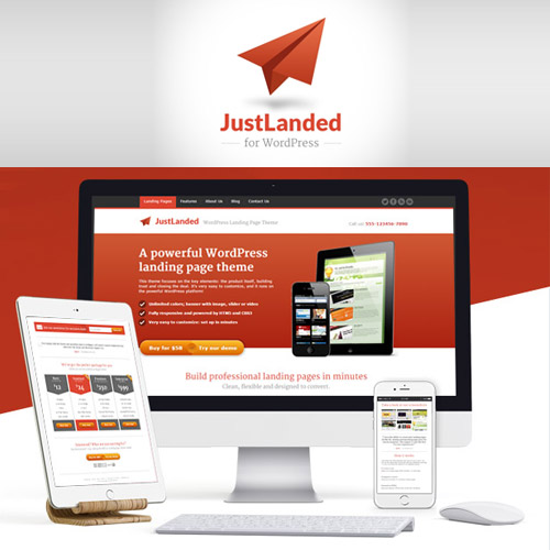 JustLanded – WordPress Landing Page - WP Starter Pack