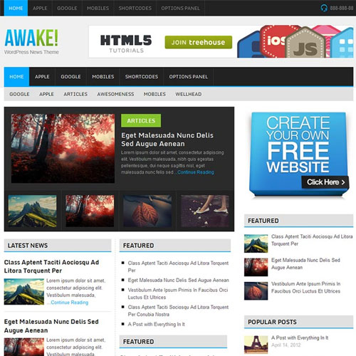 MyThemeShop Awake WordPress Theme - WP Starter Pack