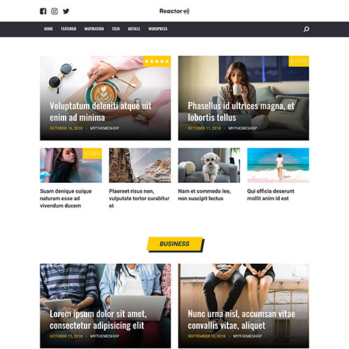 MyThemeShop Reactor WordPress Theme - WP Starter Pack