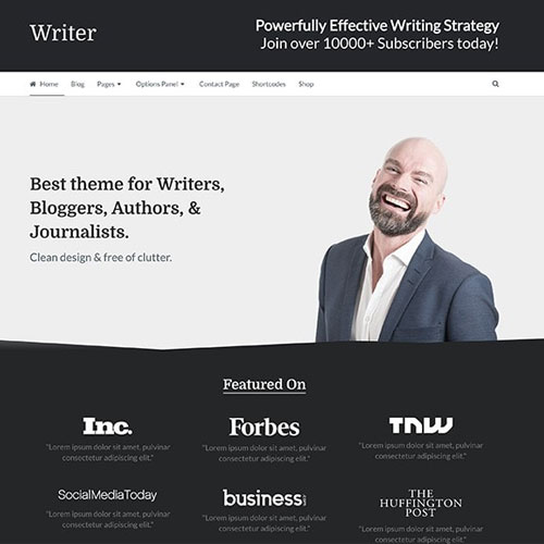 MyThemeShop Writer WordPress Theme - WP Starter Pack