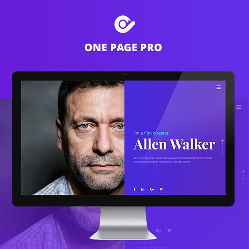 One Page Pro – Multi Purpose OnePage WordPress Theme - WP Starter Pack
