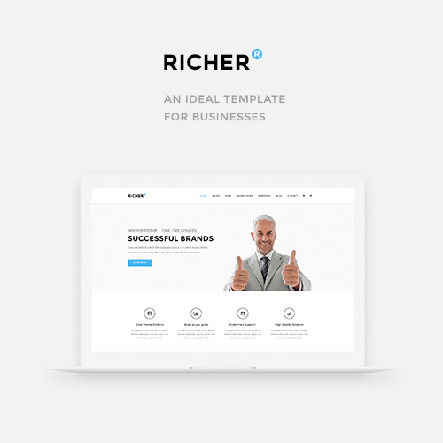 Richer – Responsive Multi-Purpose Theme - WP Starter Pack