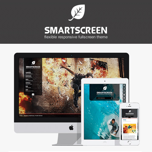 SmartScreen fullscreen responsive WordPress theme - WP Starter Pack