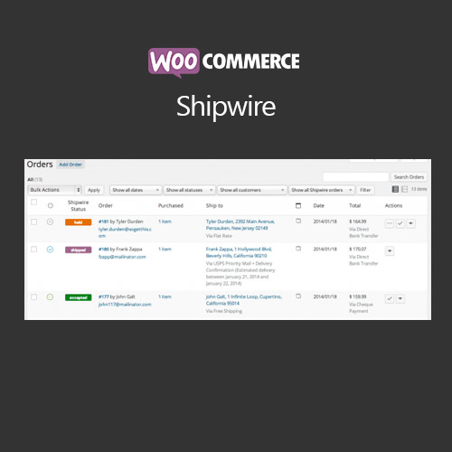 WooCommerce Shipwire - WP Starter Pack