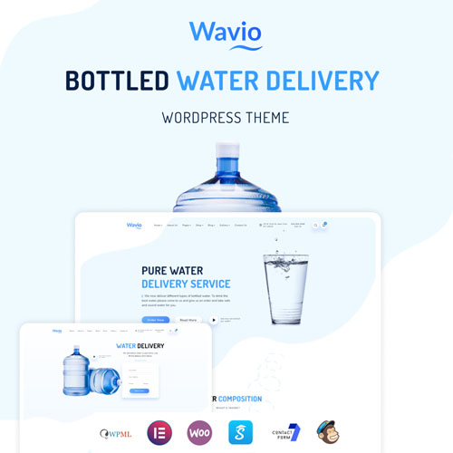 Wavio – Water Delivery & Aqua Filters WordPress Theme - WP Starter Pack