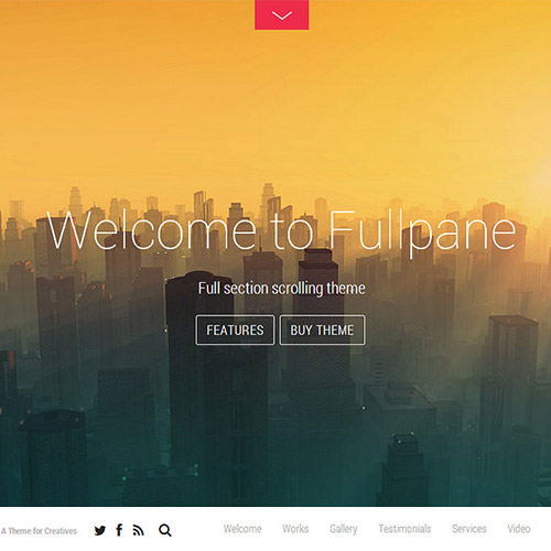 Themify Fullpane WordPress Theme - WP Starter Pack