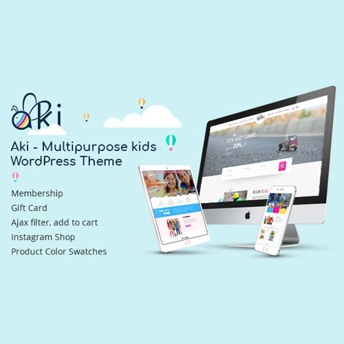Aki – Multipurpose Kids WordPress Theme - WP Starter Pack