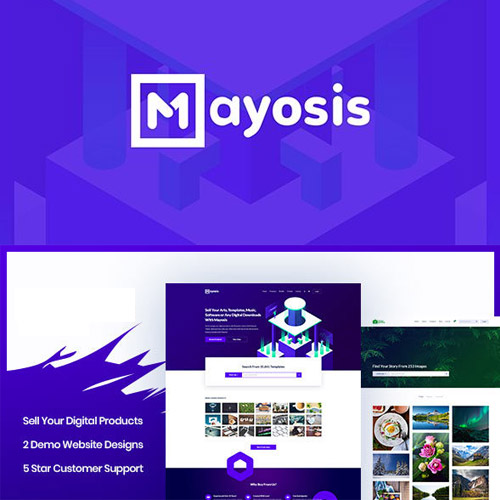 Mayosis – Digital Marketplace WordPress Theme - WP Starter Pack