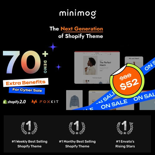 Minimog – The Next Generation Shopify Theme - WP Starter Pack