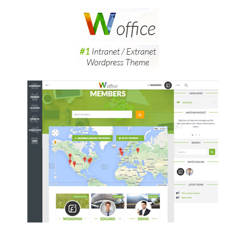 Woffice – Intranet/Extranet WordPress Theme - WP Starter Pack