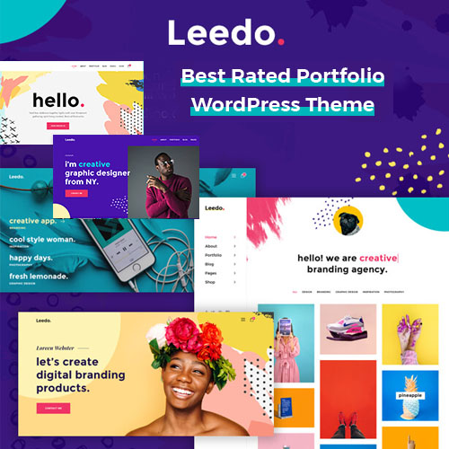Leedo – Modern, Colorful & Creative Portfolio WordPress Theme - WP ...