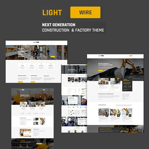 Lightwire – Construction And Industry Theme - WP Starter Pack