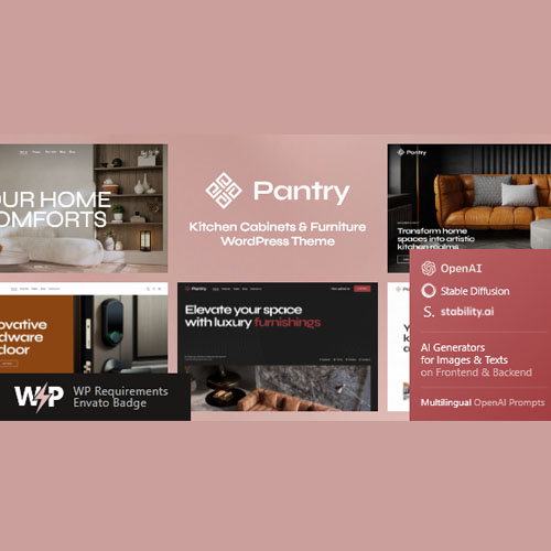 Pantry — Kitchen Cabinets & Furniture WordPress Theme - WP Starter Pack